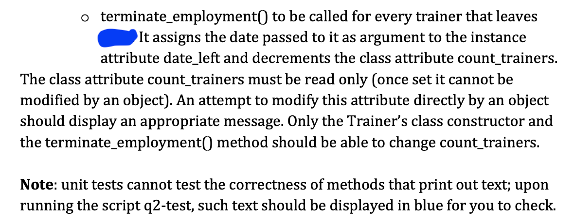 Solved Question 2 - Object-oriented (pass) In the file q2 . | Chegg.com