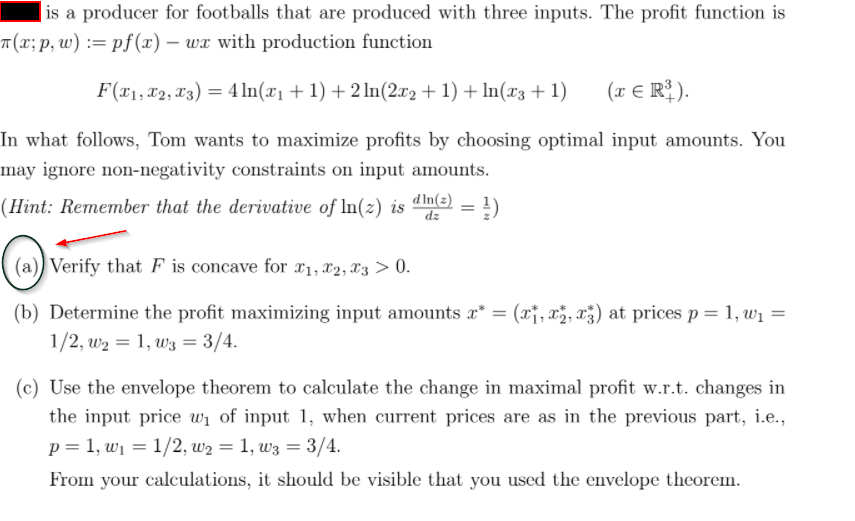 Solved Hi, can anyone solve the a ) part of the question ? | Chegg.com