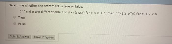 Solved Determine whether the statement is true or false. If | Chegg.com