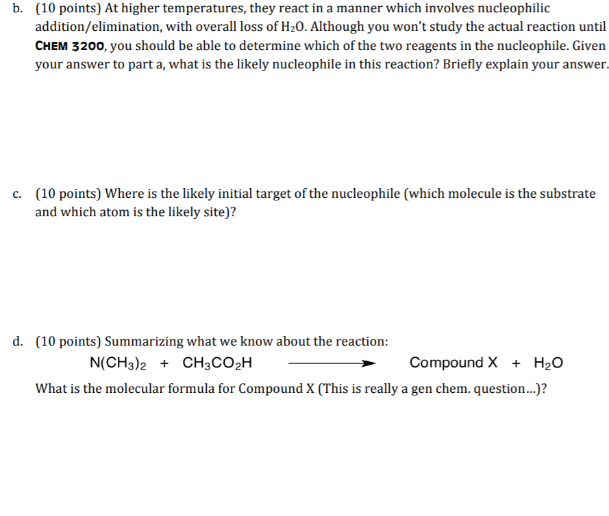 Solved 5. (65 points total) Dimethylamine ((CH3)2)NH)and | Chegg.com
