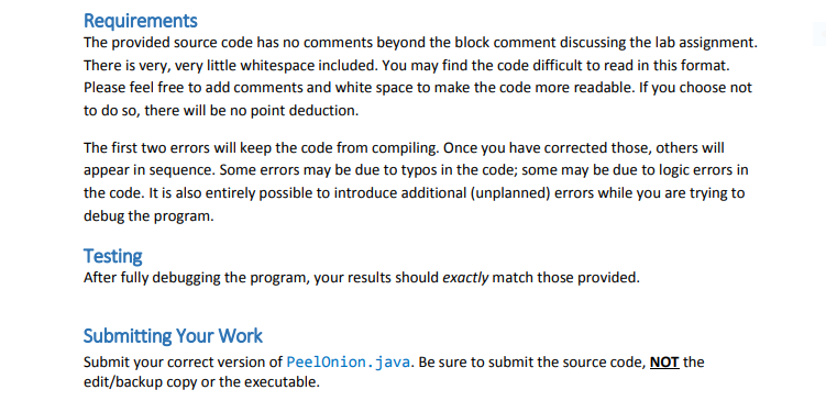Solved Lab 05 Debugging Errors General Information This is a | Chegg.com
