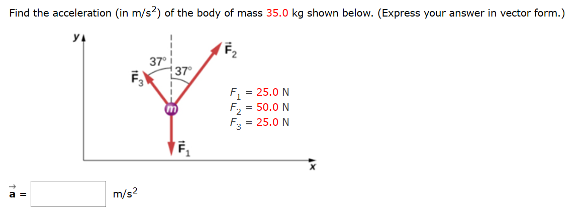 Solved Find the acceleration (in ms2 ) ﻿of the body of mass | Chegg.com