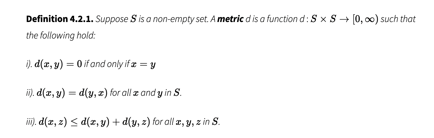 Solved Definition 4.2.1. Suppose S is a non-empty set. A | Chegg.com