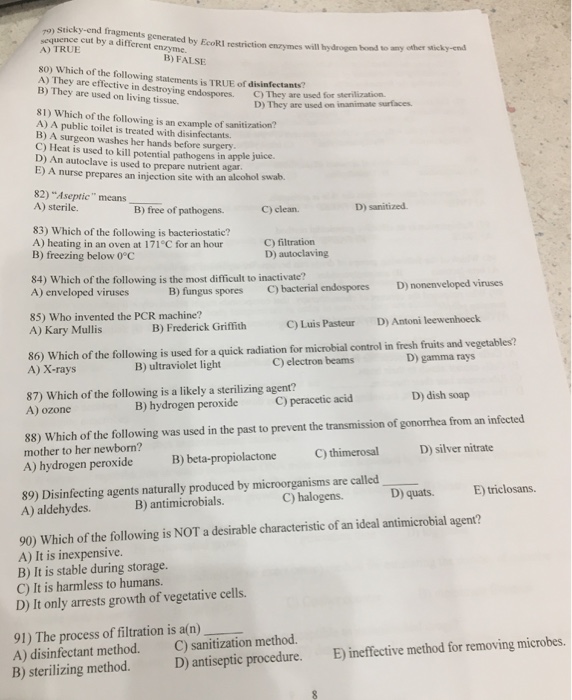 Solved: LECTURE EXAM 2 MICROBIOLOGY 1) A Cell That Uses An... | Chegg.com Solved: LECTURE EXAM 2 MICROBIOLOGY 1) A Cell That Uses An... | Chegg.com