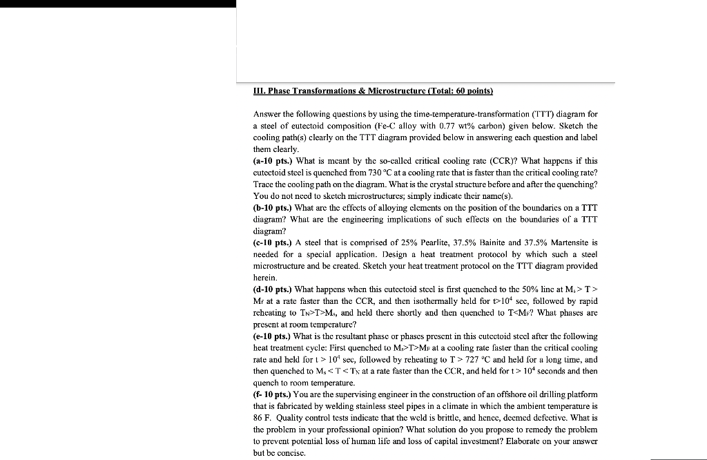 Solved Iii Phase Transformations And Microstructure Total