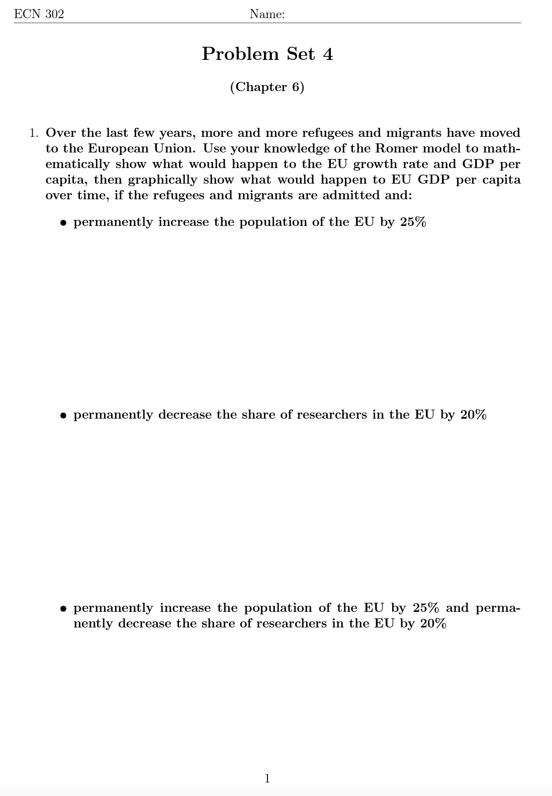 Solved Problem Set 4 (Chapter 6) 1. Over the last few years, | Chegg.com