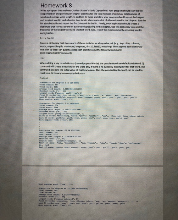 Solved Homework 8 Write A Program That Analyzes Chares 