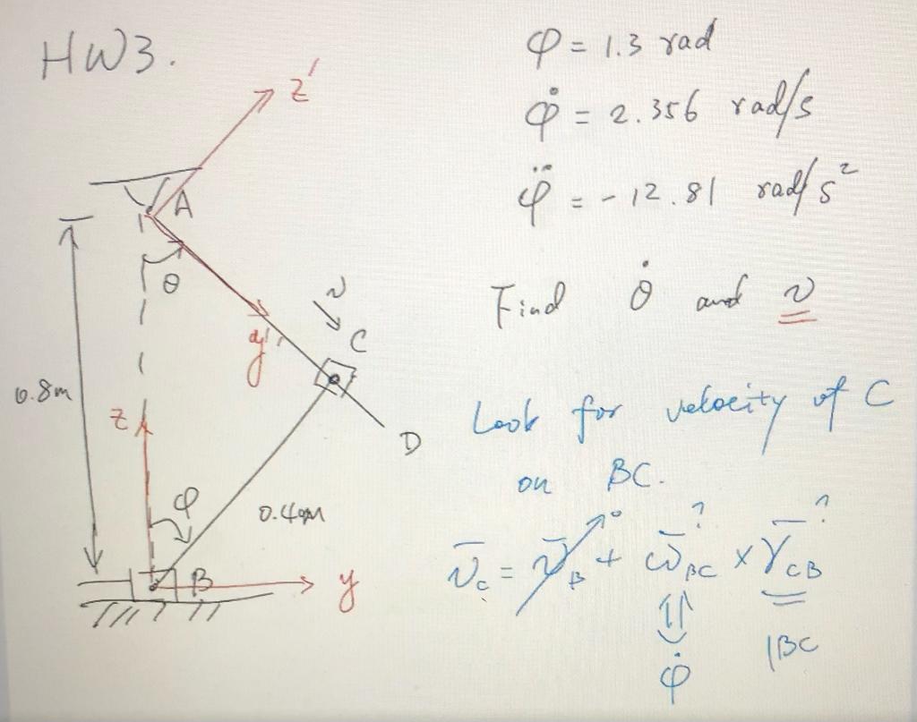 Solved Explain how to find vector Omega_AC and vector R_BC, | Chegg.com