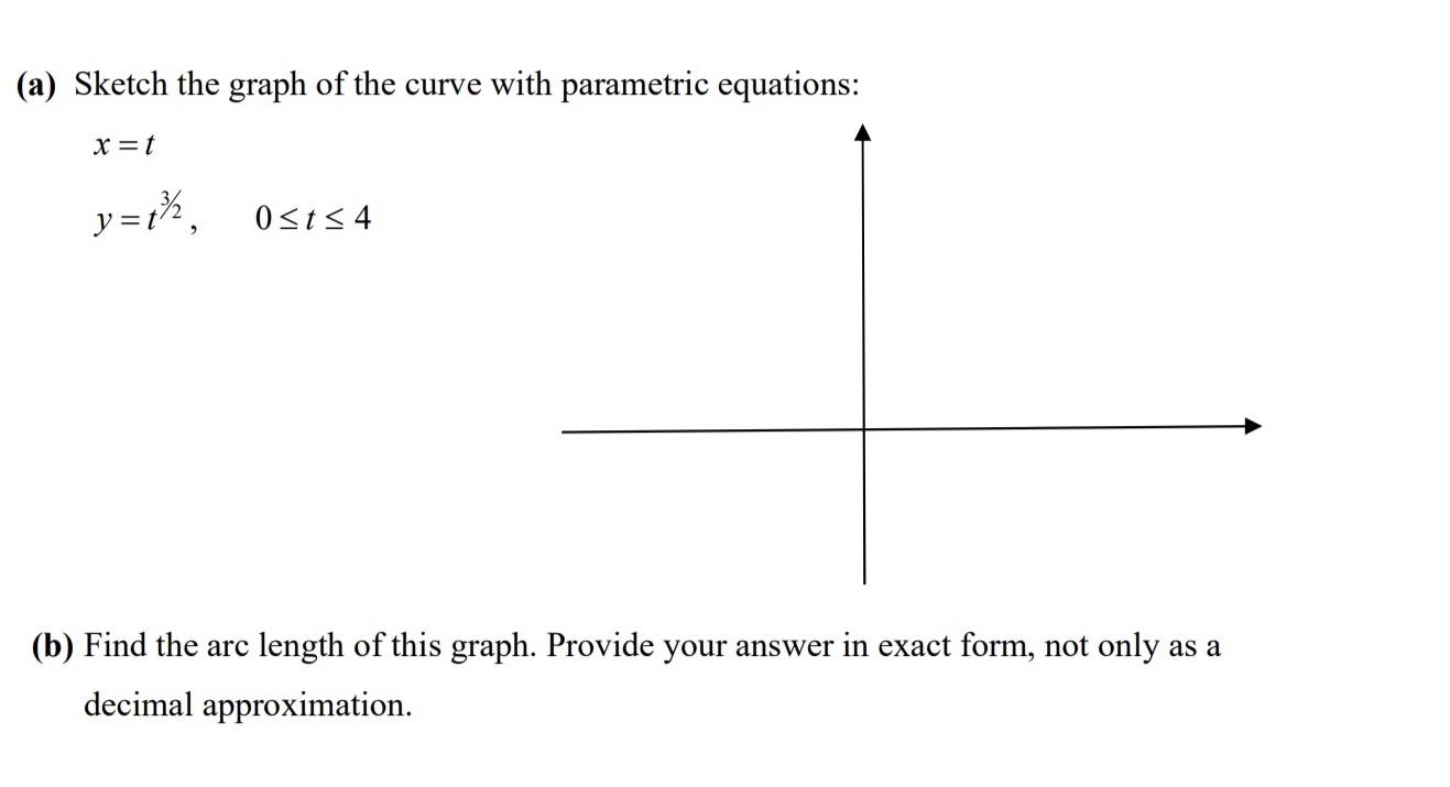 Solved (a) Sketch the graph of the curve with parametric | Chegg.com