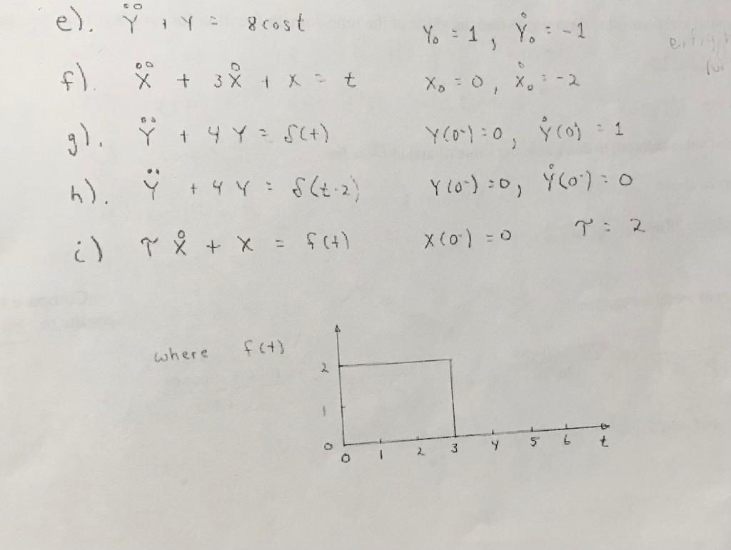 Solved 2. Solve each of the following differential equations | Chegg.com