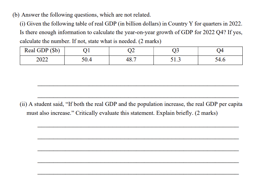 Solved Question s (17 marks) (a) Country K produces food and | Chegg.com