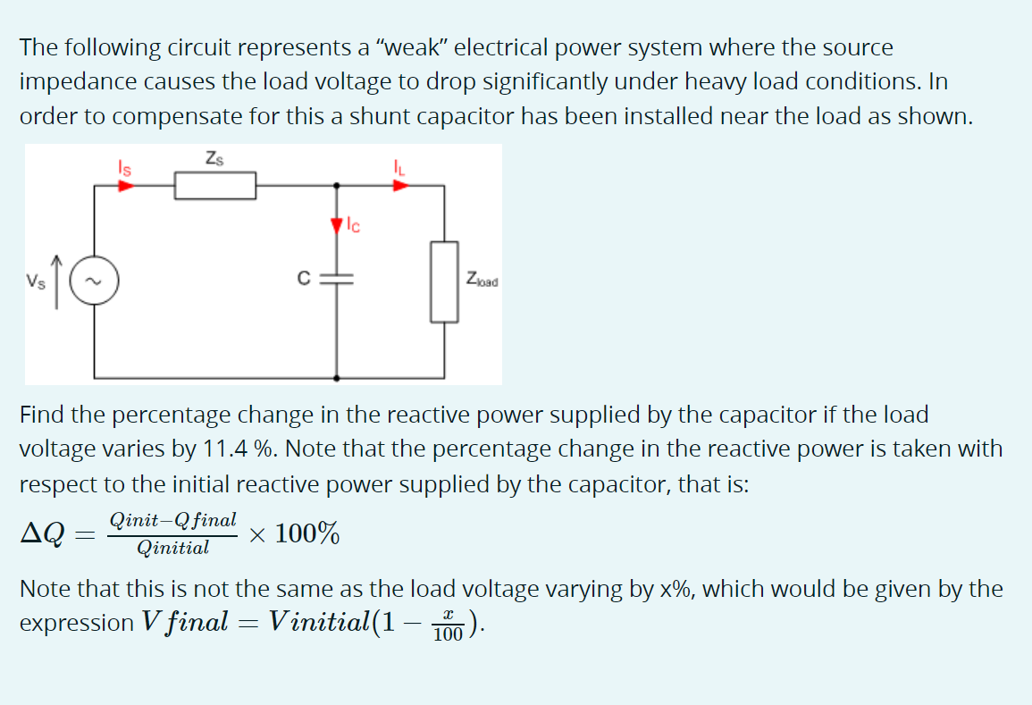 Solved The following circuit represents a "weak” electrical | Chegg.com