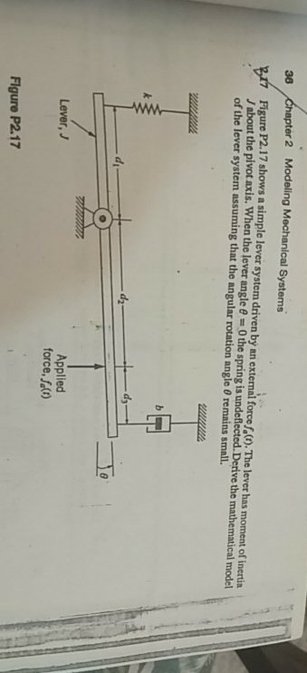 Solved Problems ?? ?' Figure P2.14 shows a mechanical ,ystem | Chegg.com Solved Problems ?? ?' Figure P2.14 shows a mechanical ,ystem | Chegg.com