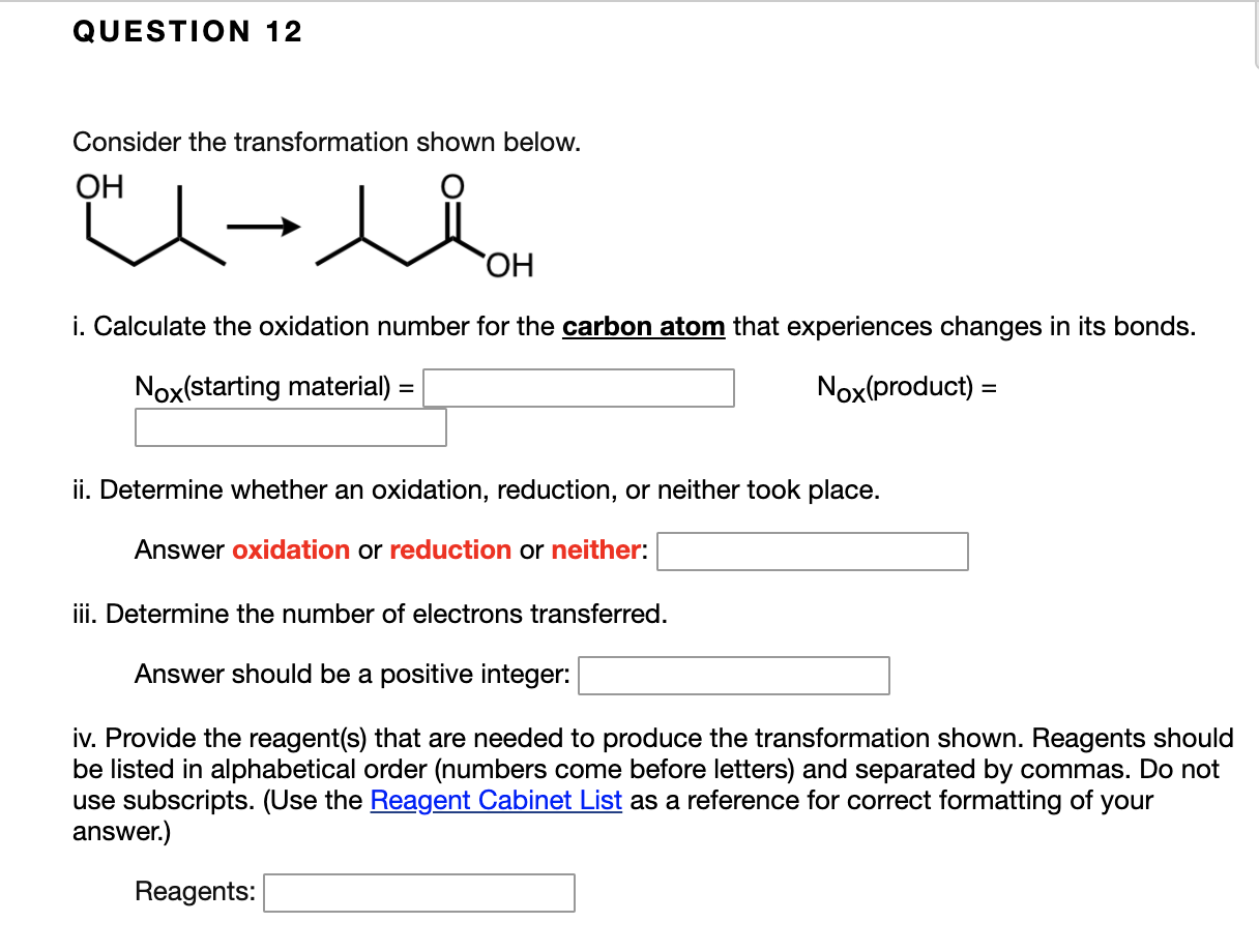 Solved QUESTION 12 Consider the transformation shown below. | Chegg.com