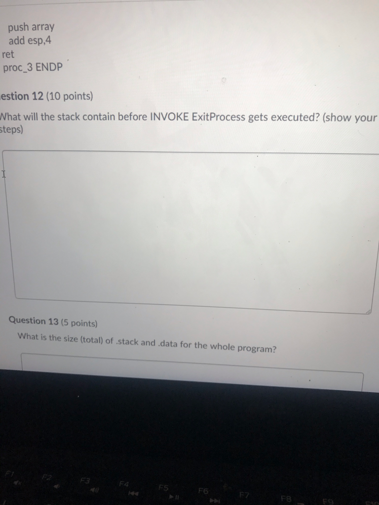 .data array dword 4 DUP("12345678","CDAB”, 12768943, | Chegg.com