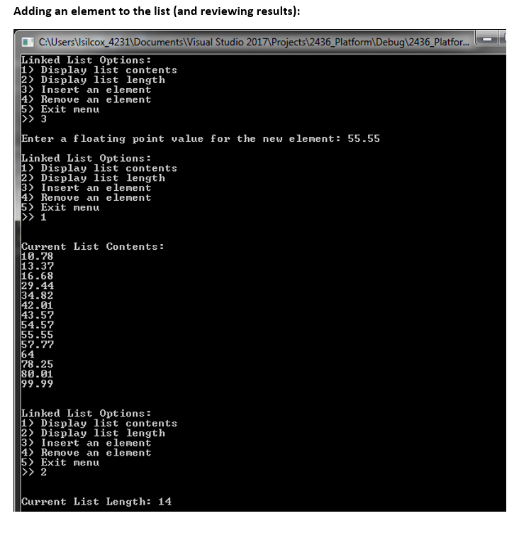 Solved YOUR PROGRAM For your lab, you will implement a | Chegg.com