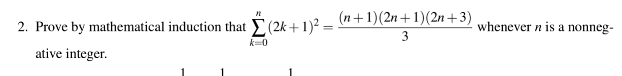 Solved 2. Prove by mathematical induction that | Chegg.com
