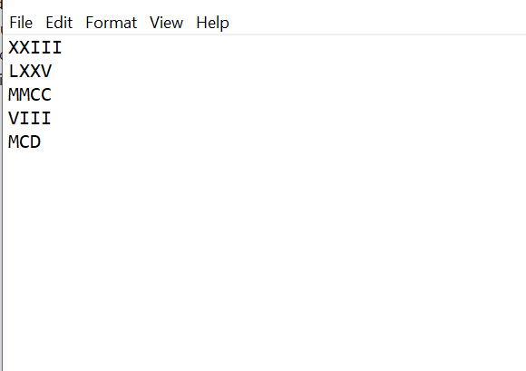 Solved [C++] converting roman numerals to arabic numerals | Chegg.com