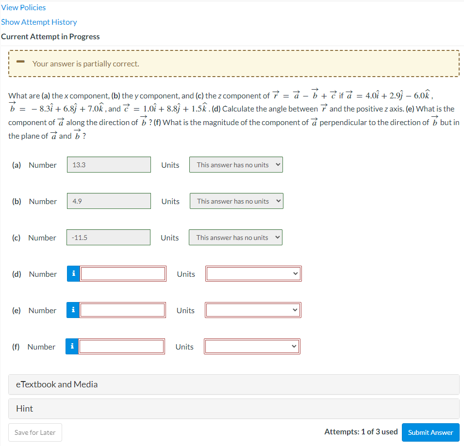 Solved What are (a) the x component, (b) the y component, | Chegg.com