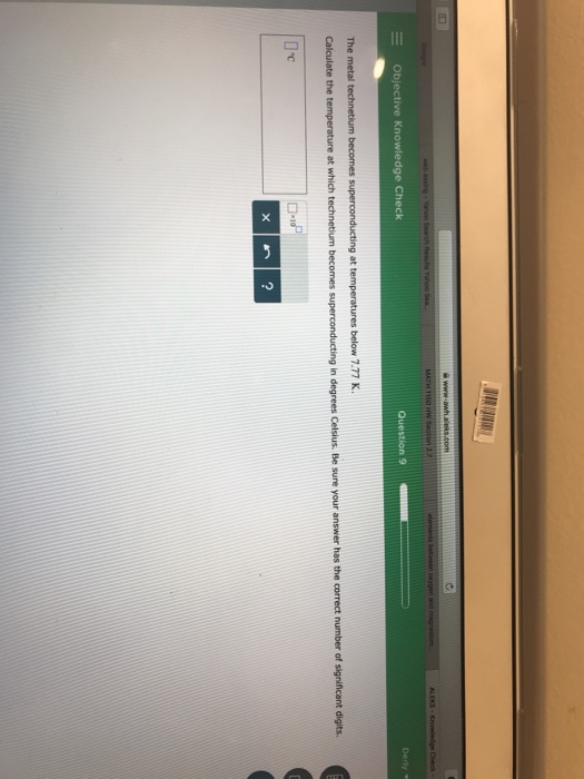 Solved objective Knowledge Check Question 9 ·m.m.1 The metal | Chegg.com