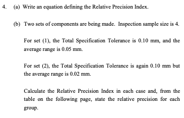 Solved 4. (a) Write an equation defining the Relative | Chegg.com