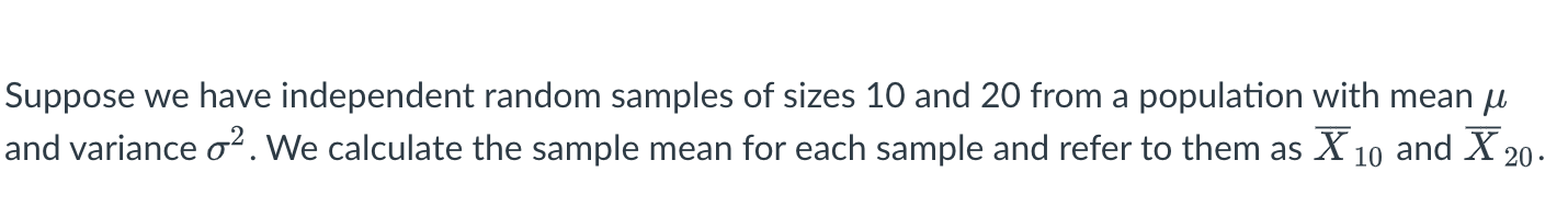 Solved Suppose we have independent random samples of sizes | Chegg.com