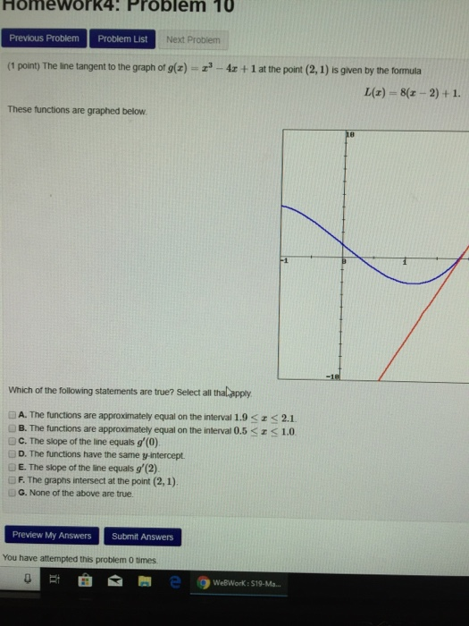 Solved HomeWOrK4. Problem 10 Previous Problem Problem List | Chegg.com
