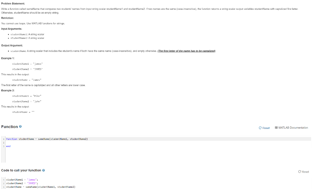 Solved Problem Statement: Write a function calad samaNanna | Chegg.com
