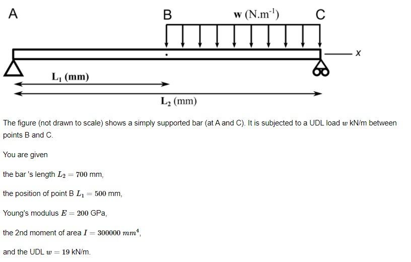 Solved A) Calculate the reaction forces RA and RC in kN. The | Chegg.com