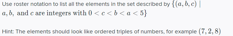 Solved Use roster notation to list all the elements in the | Chegg.com