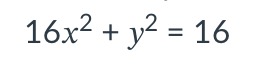 Solved 16x2+y2=16 | Chegg.com