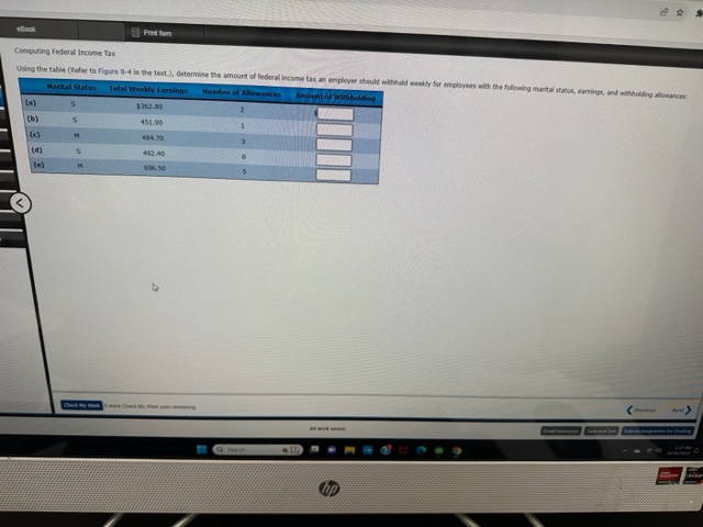 Using the table (Refer to Figure 8-4 in the text.), | Chegg.com