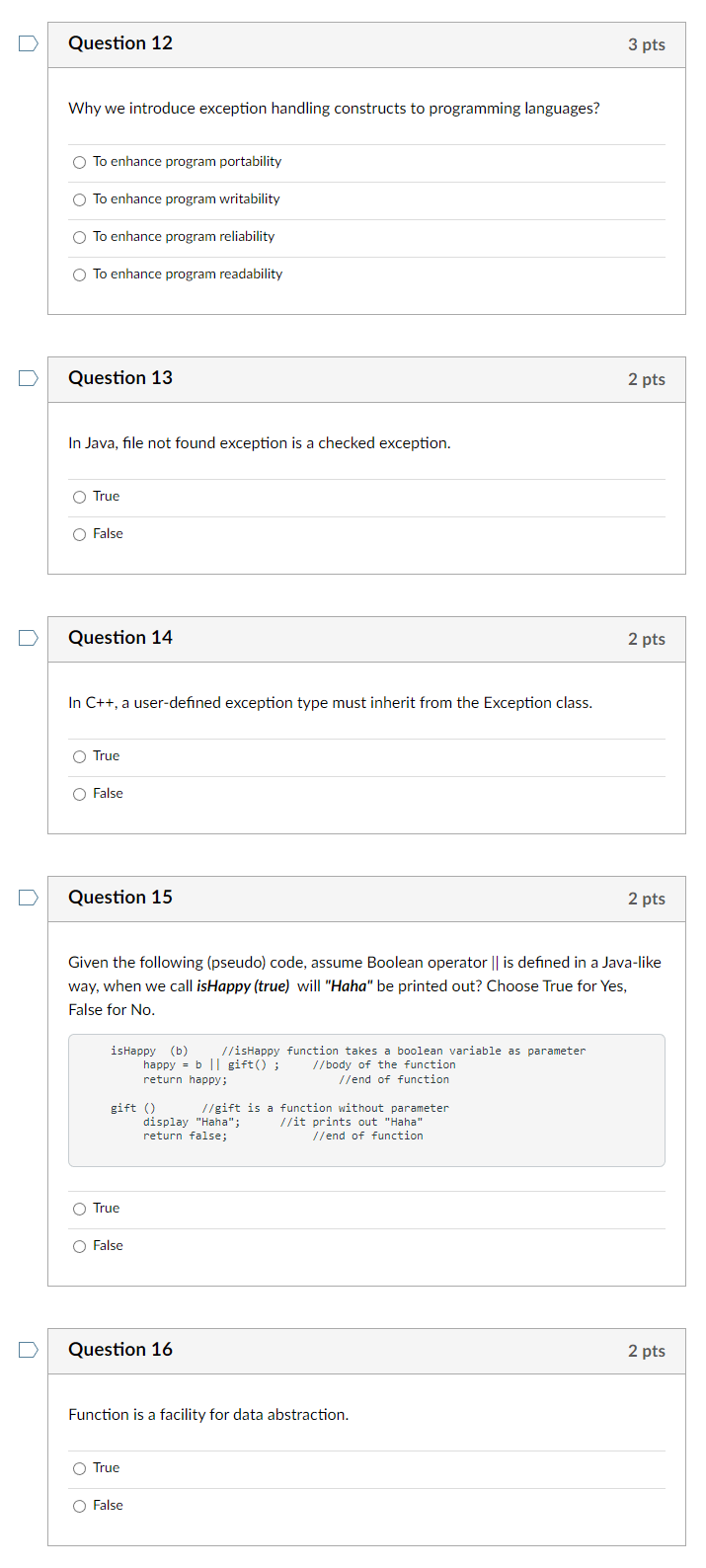 Solved Why we introduce exception handling constructs to | Chegg.com