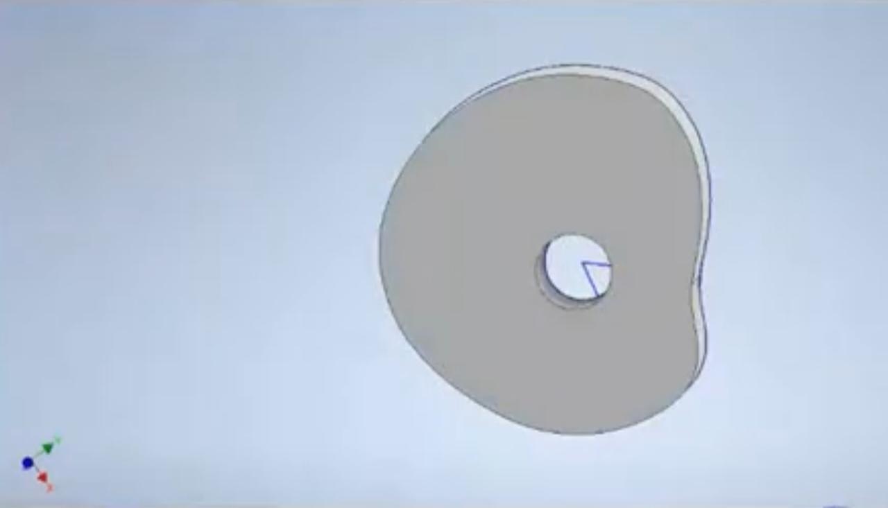 Solved Please show me how to make a cam with simple harmonic | Chegg.com