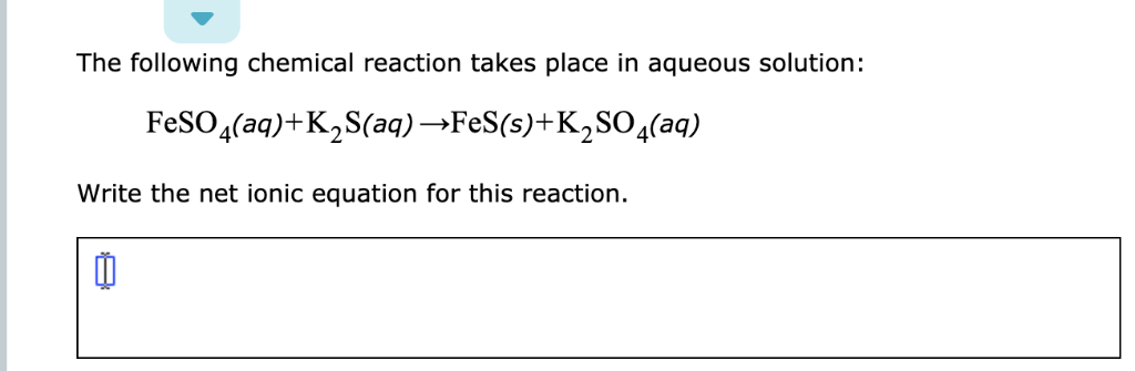 Solved The following chemical reaction takes place in | Chegg.com