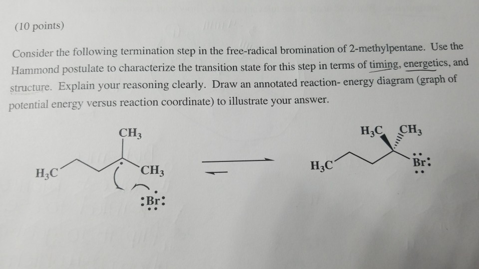 Solved (10 points) Consider the following termination step | Chegg.com