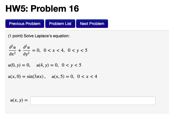 Solved HW5: Problem 16 Previous Problem Problem List Next | Chegg.com