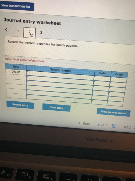 Solved select "No journal entry required" in the first | Chegg.com