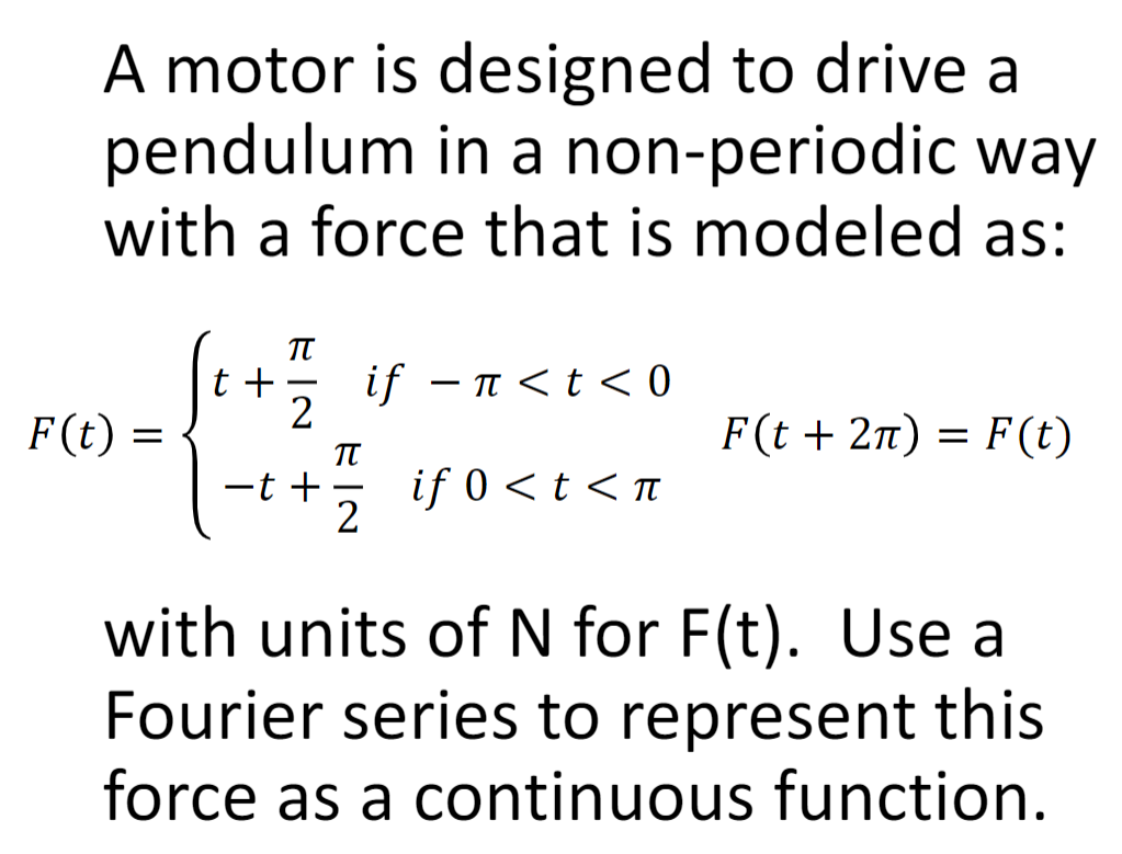 Reconsider the example pendulum problem from Lecture | Chegg.com