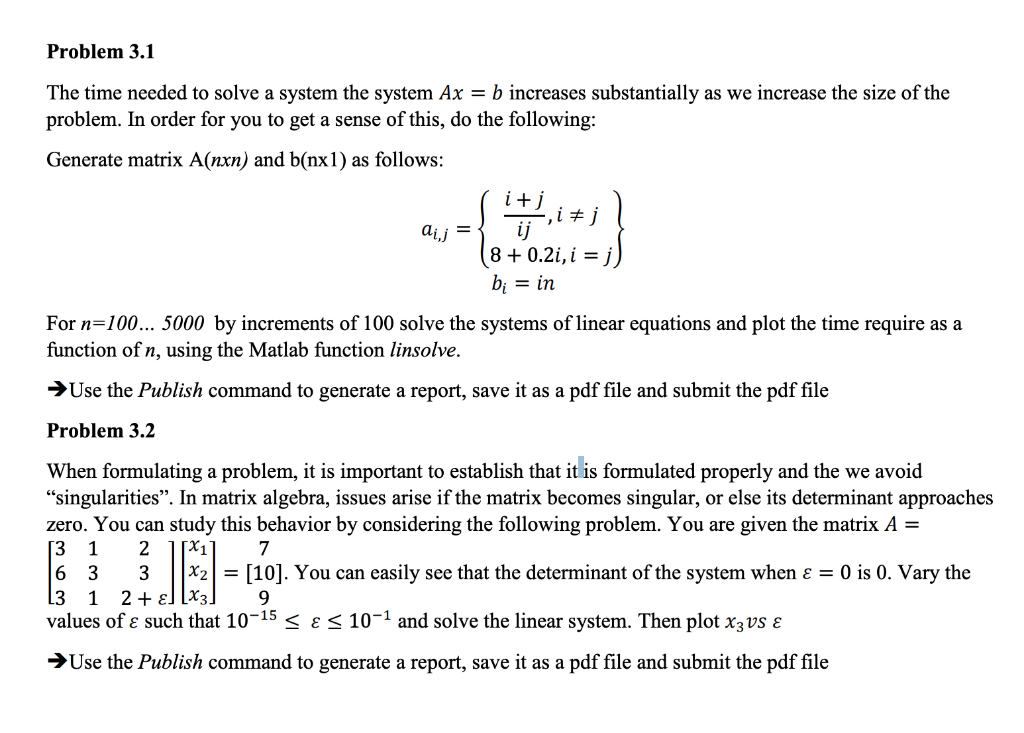 Solved Please help with these two Matlab problems. Please | Chegg.com