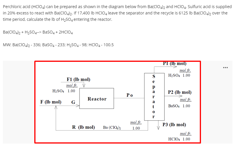 Solved Perchloric acid (HC104) can be prepared as shown in | Chegg.com
