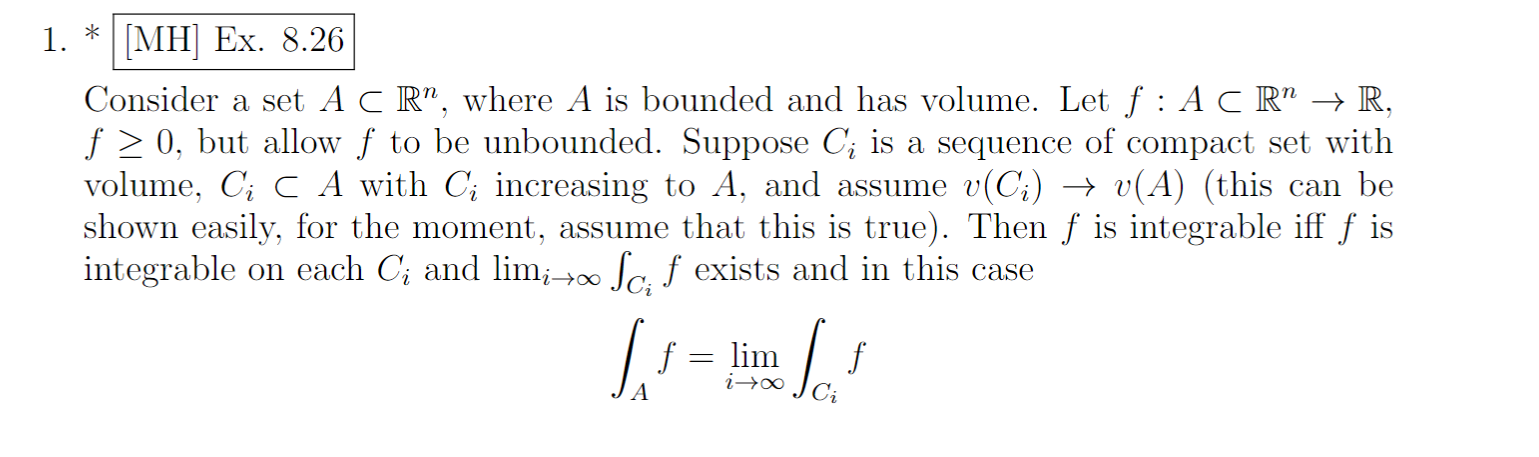 Solved Consider a set A⊂Rn, where A is bounded and has | Chegg.com