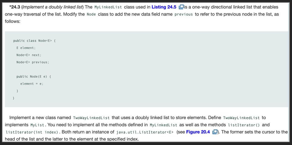 import java.util.*; public class MyLinkedList{ | Chegg.com