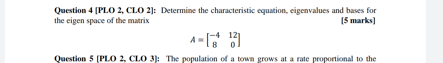 Solved Question 4 [PLO 2, CLO 2]: Determine the | Chegg.com
