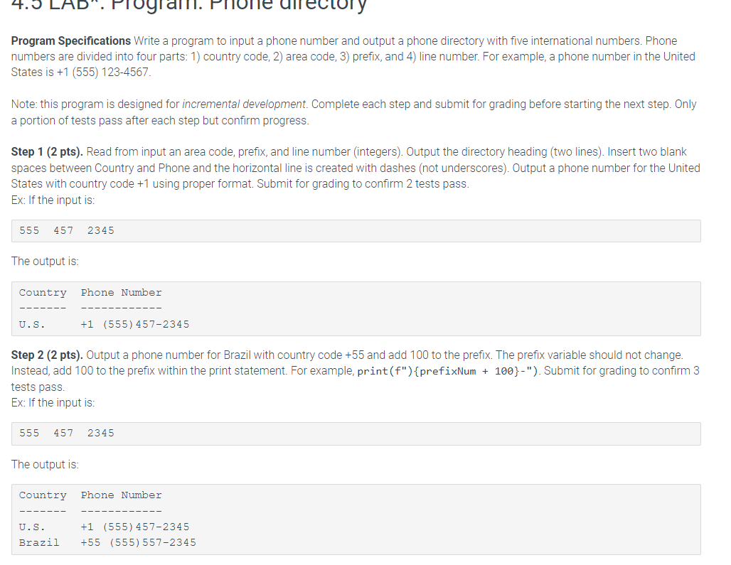 Solved 45 Lab Program Phone Directory I Have Seen 