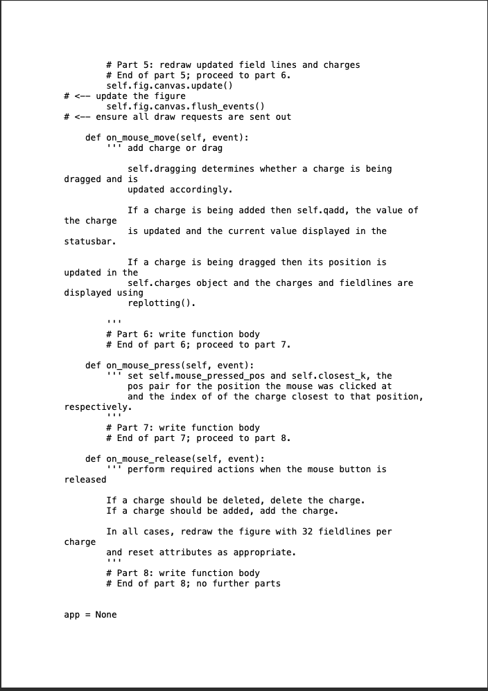 Solved Create a GUI showing electric field lines of charges | Chegg.com