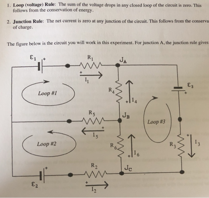 Solved Name Date: 3 valu Kirchhoffs Rules Prelab | Chegg.com