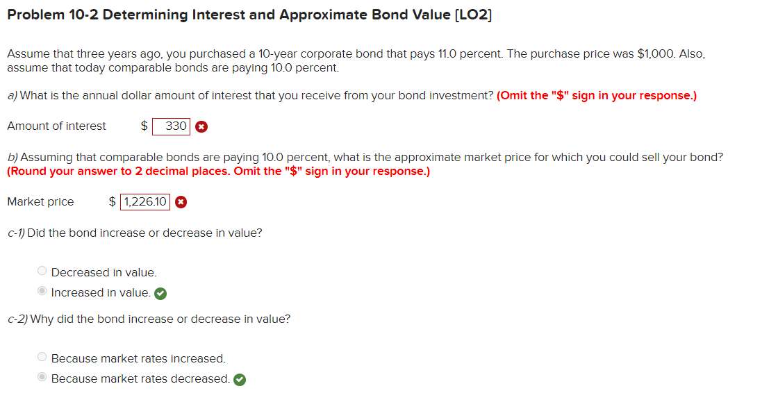 Solved Problem 10-2 Determining Interest and Approximate | Chegg.com