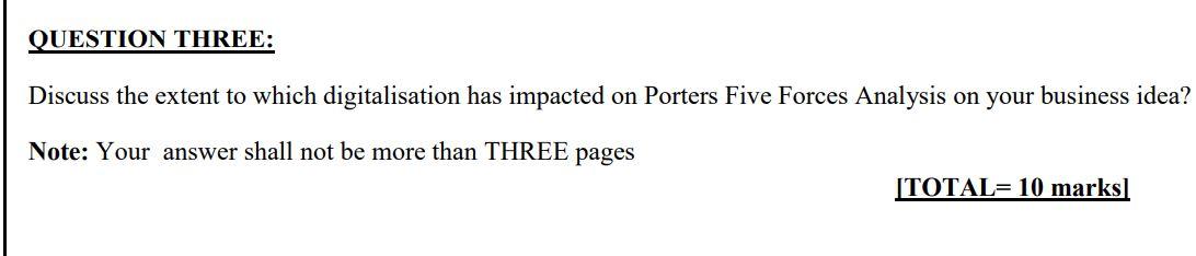 Solved QUESTION THREE: Discuss the extent to which | Chegg.com