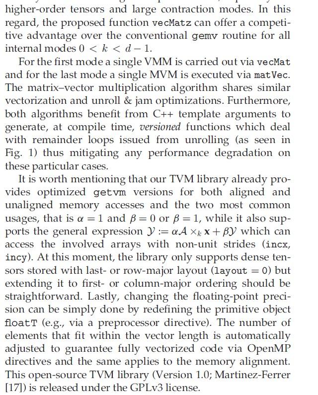 A Native Tensor–Vector Multiplication Algorithm for | Chegg.com